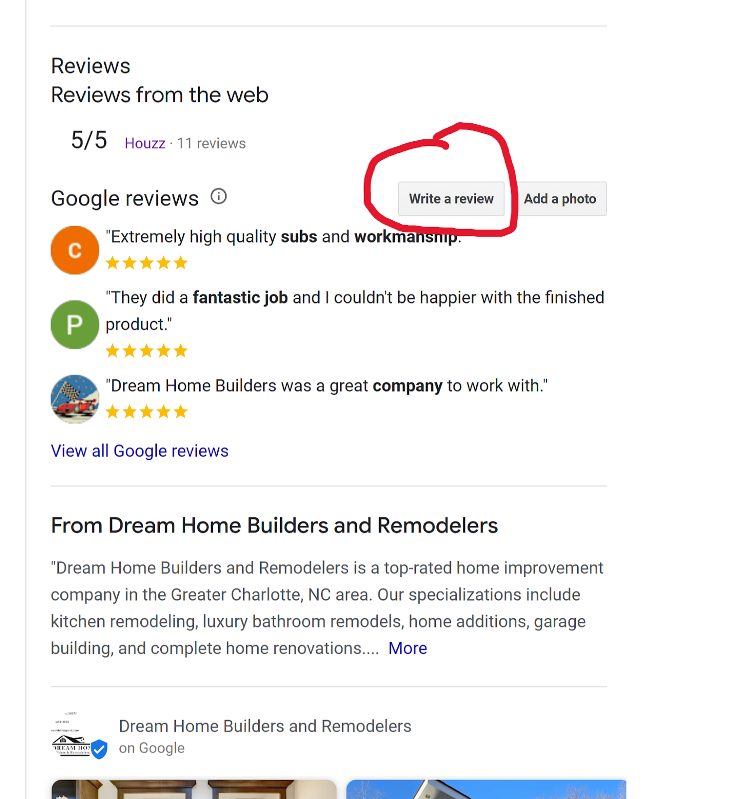 google - Dream Home Builders